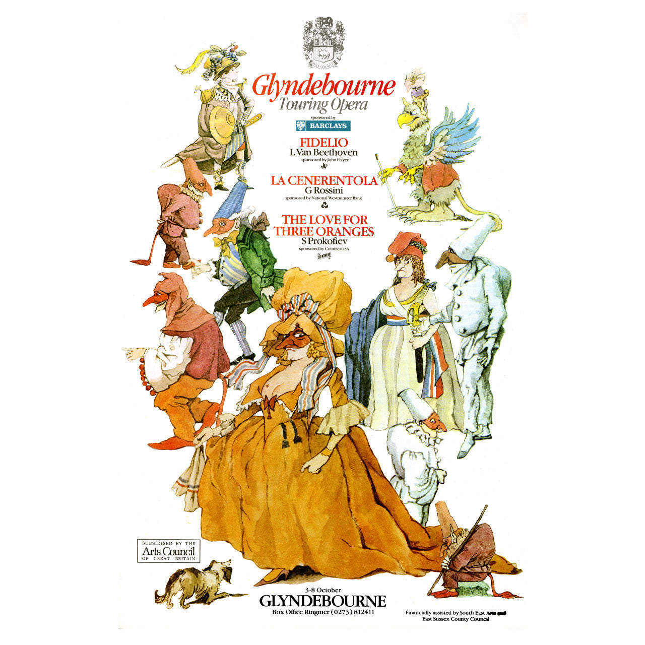 Glyndebourne Tour 1983 Poster (Multiple Locations)